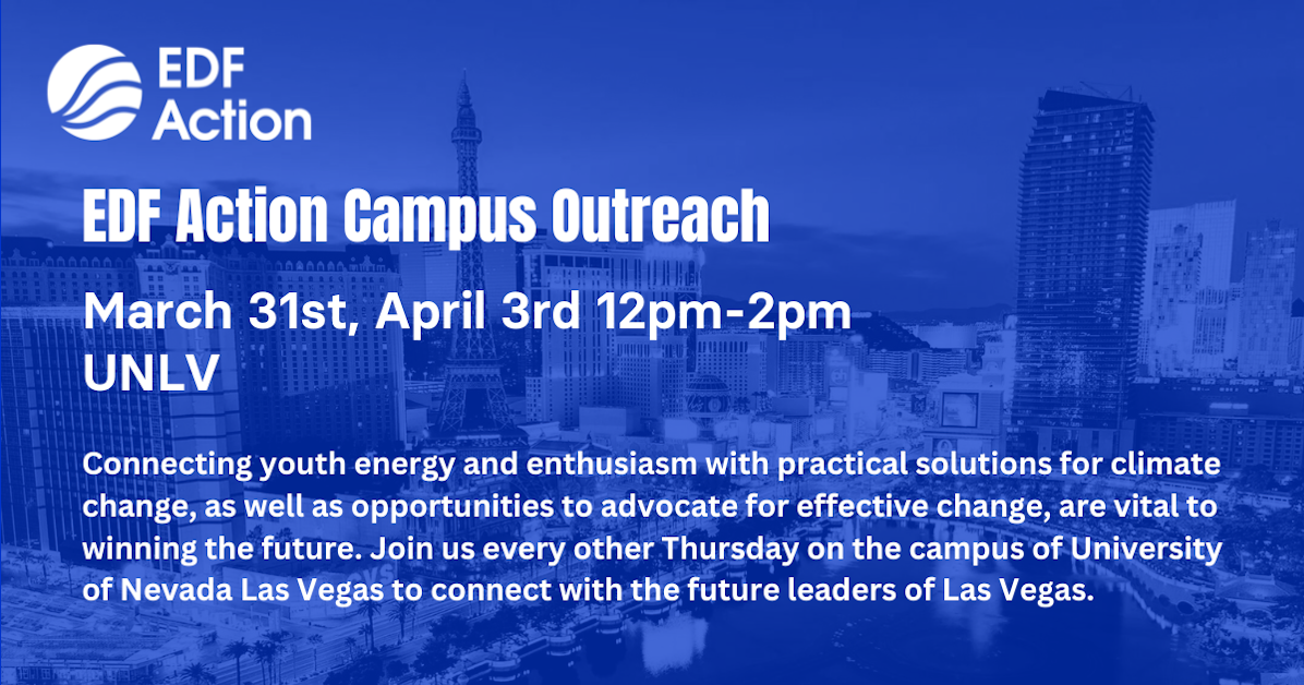 EDF Action Campus Outreach at UNLV · Mobilize